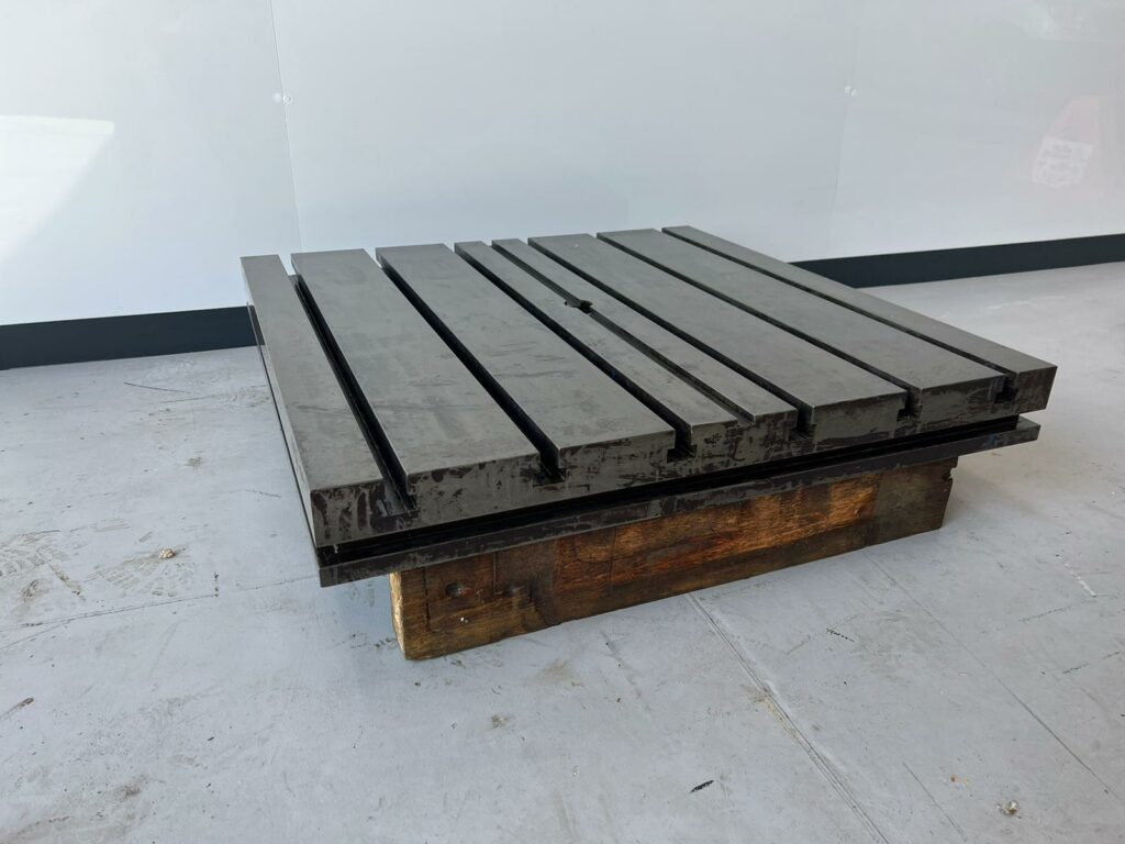 T Slotted Cast Iron Bedplate 1065 x 1065 x 125mm - GM Machinery