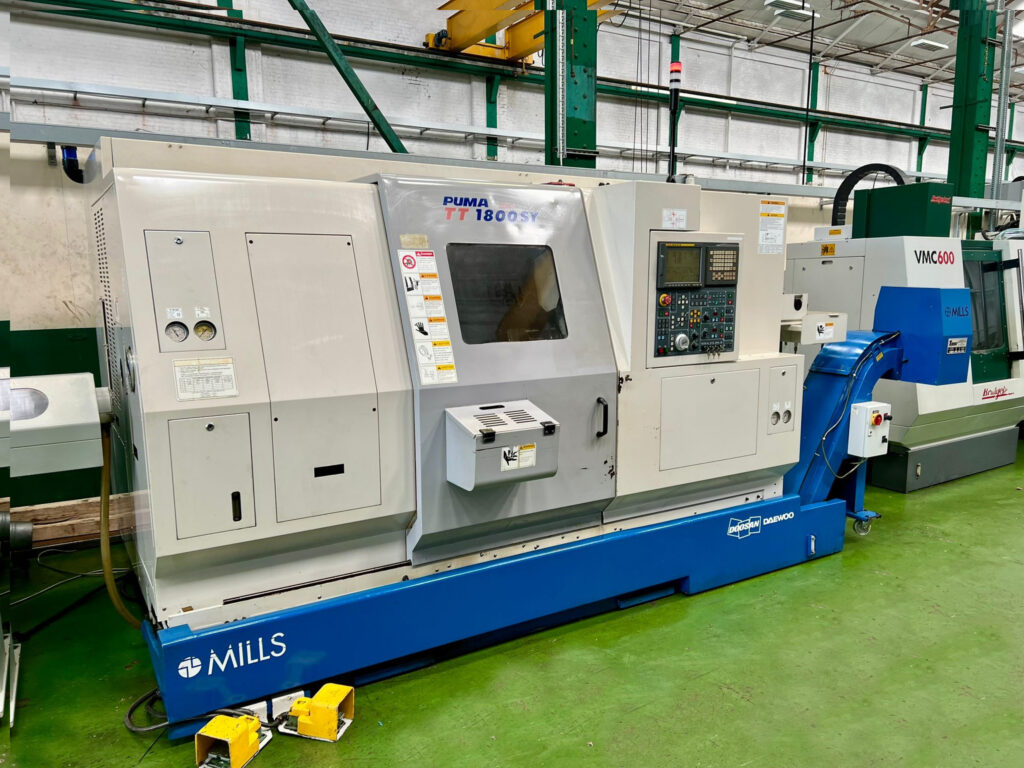 DOOSAN Puma TT1800SY CNC Lathe with Sub Spindle. Twin Turrets. Driven Tooling. Multifeed Barfeed ...
