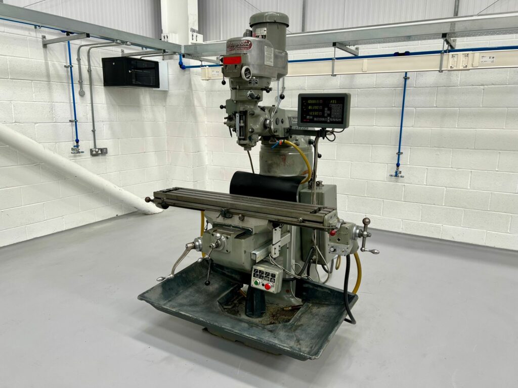 BRIDGEPORT Series 1 2HP Variable Speed Turret Mill with DRO. Year 1976 ...